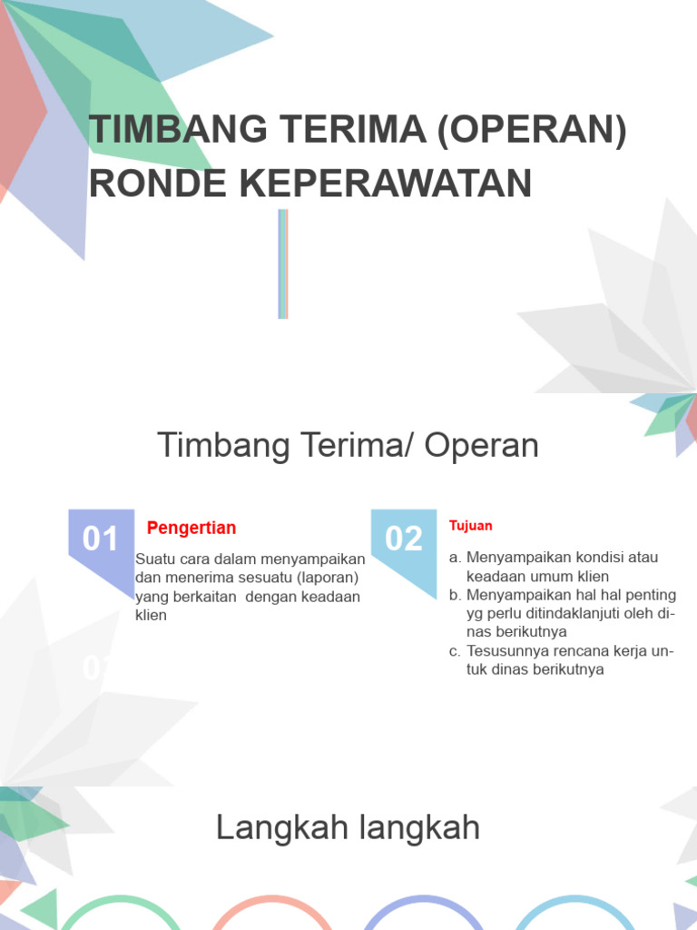 Konsep Timbang Terima (Operan) | PDF