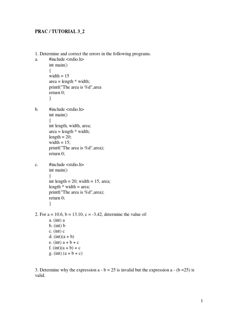 Practical - Tutorial 3 - 2 | Download Free PDF | Temperature | Fahrenheit