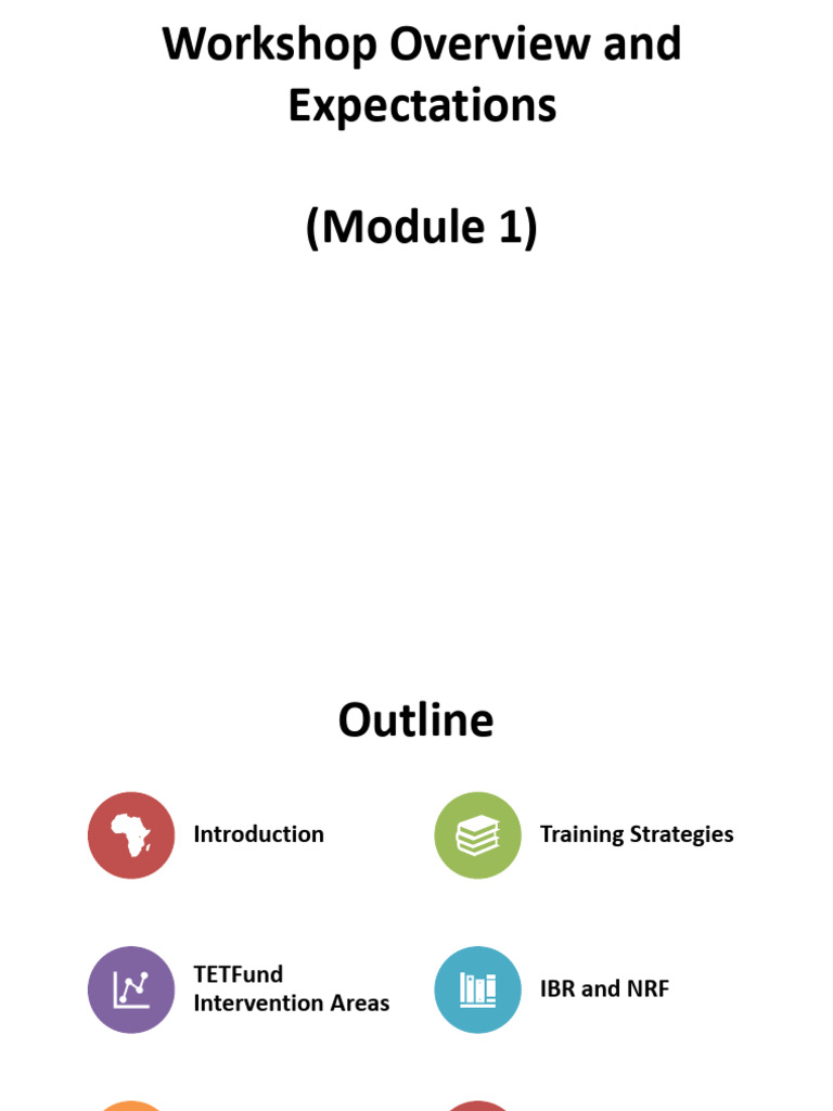 Workshop Overview and Expectations | PDF | Innovation | Capacity Building
