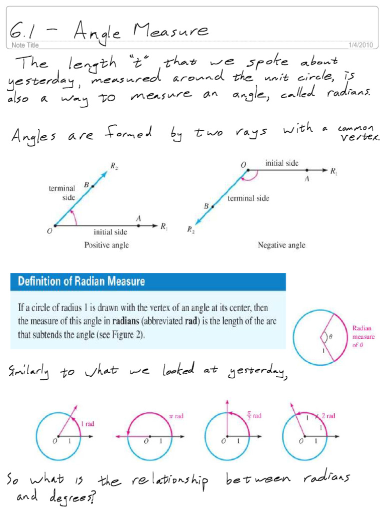 6.1 - Angle Measure B | PDF