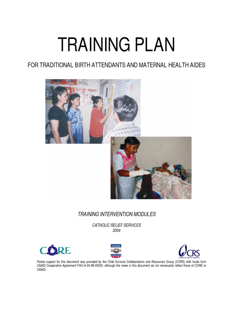Training Plan for Traditional Birth Attendants and Maternal Health ...