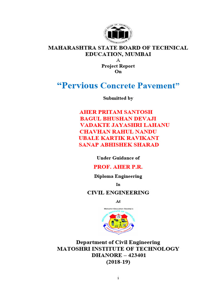 Civil Engineering Project Report | PDF | Engineering