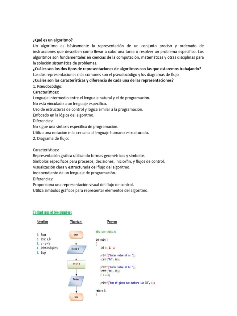 Qué Es Un Algoritmo | PDF | Algoritmos | Enzima