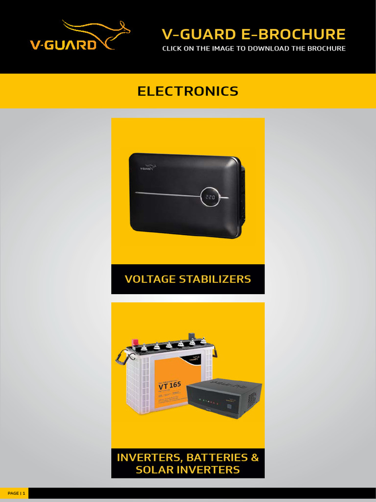 V Guard E Brochure | PDF