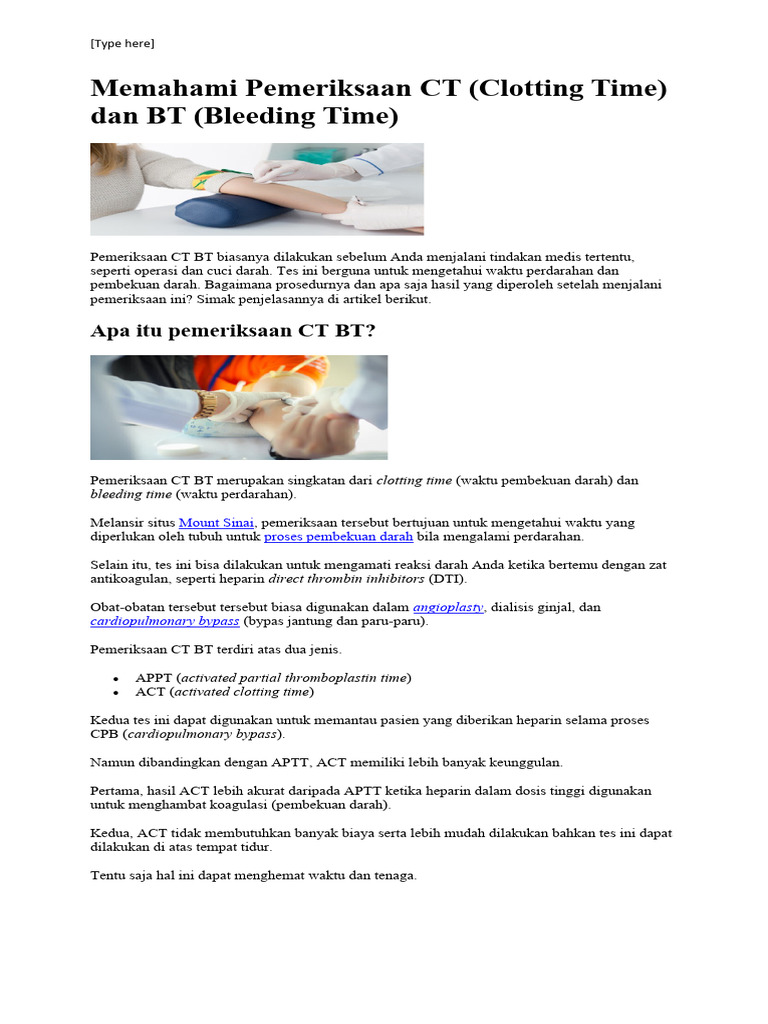 Memahami Pemeriksaan CT - BT | PDF | Pengembangan Diri | Kesehatan Holistik