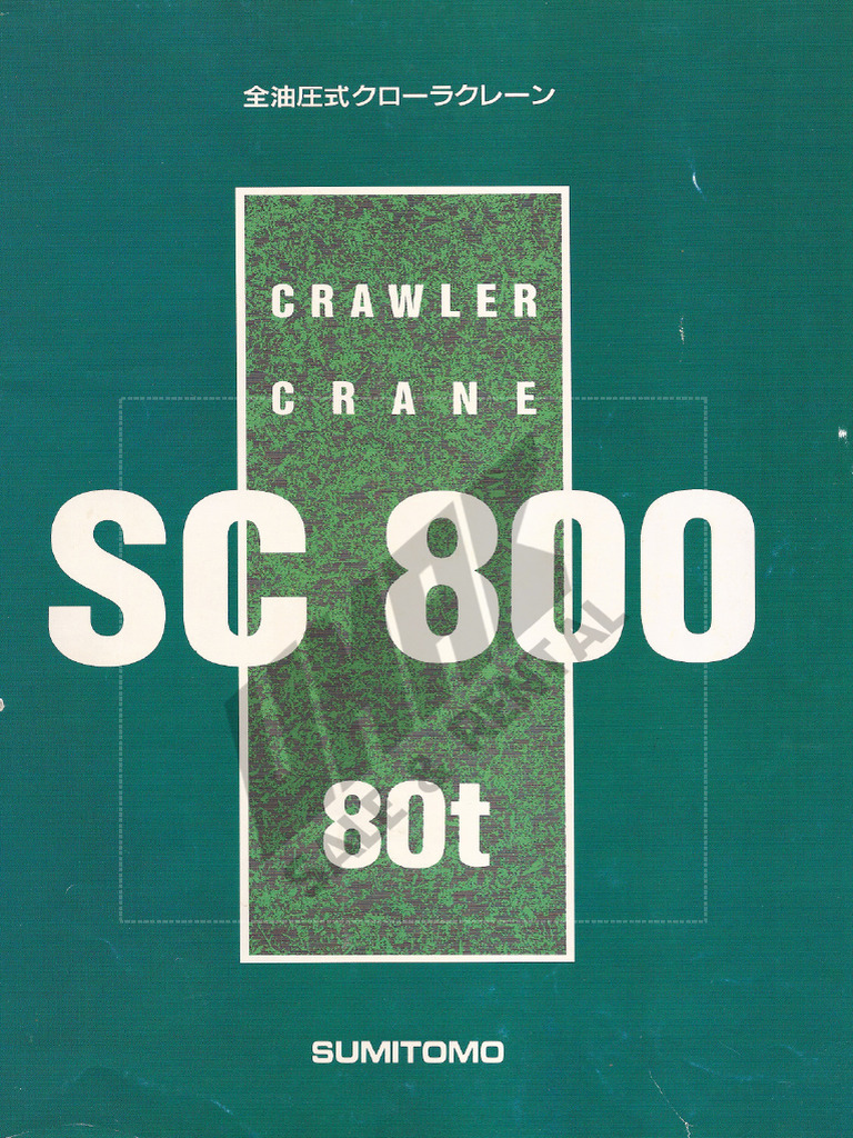 Loadchart Sumitomo SC 800 | PDF