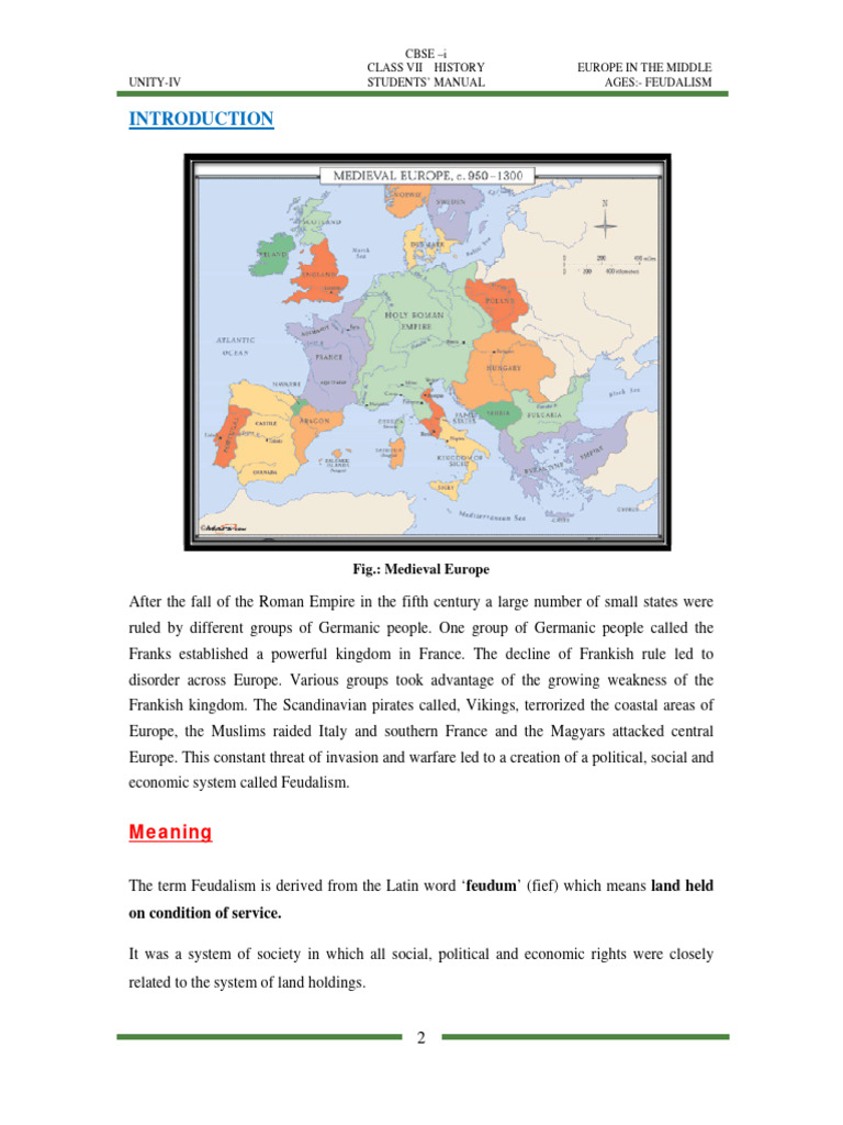 Europe in Middle Ages | PDF | Feudalism | Serfdom