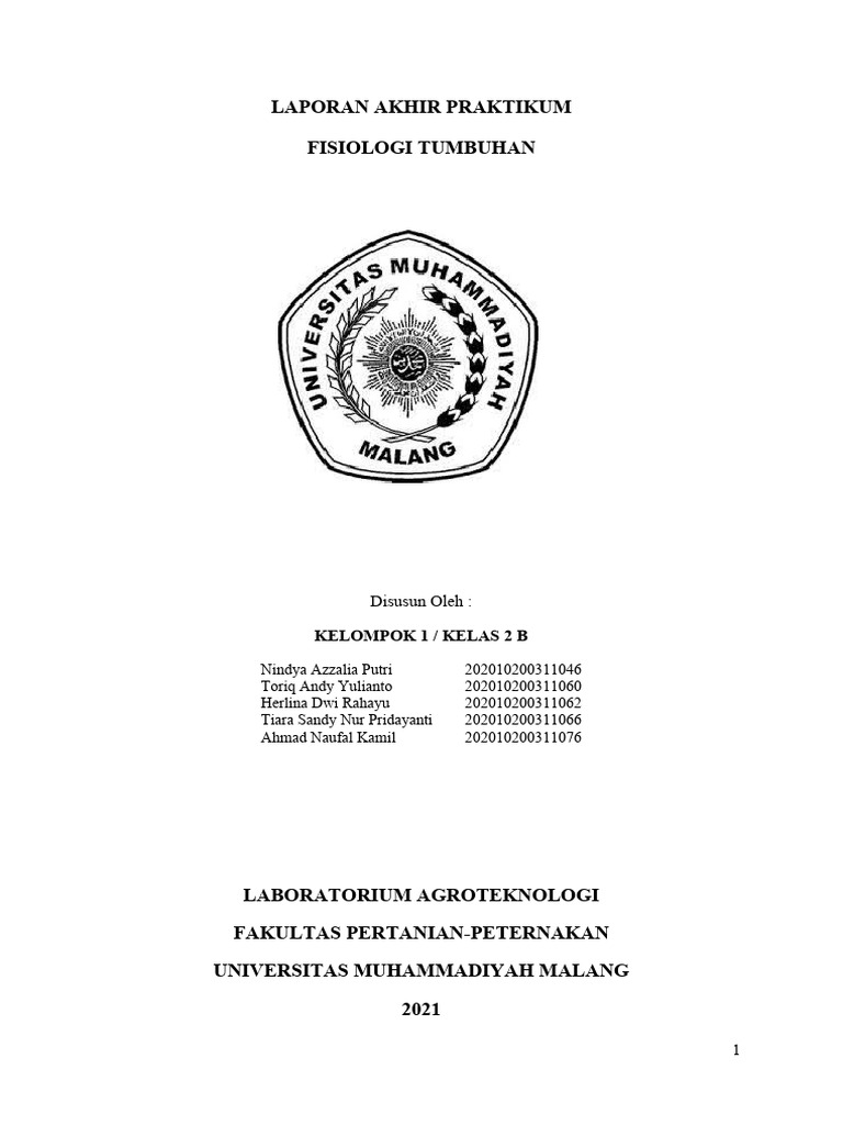 Laporan Akir Fistum Kelompok 1-B2 | PDF