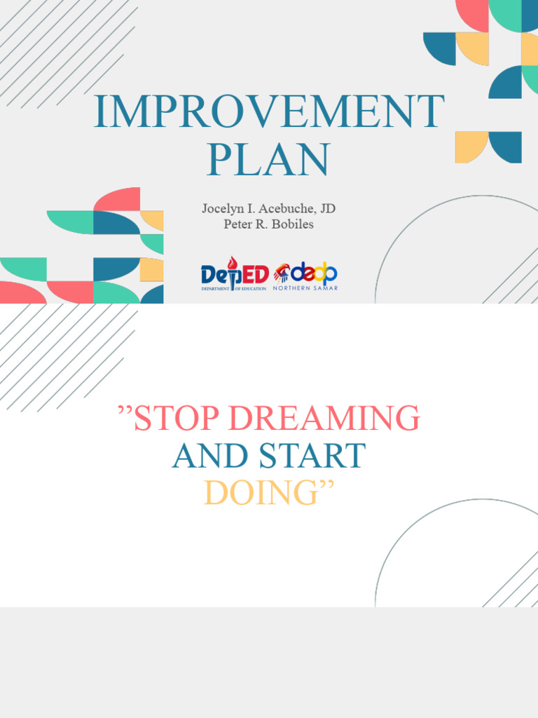 SIP Improvement Plan | PDF | Learning | Schools
