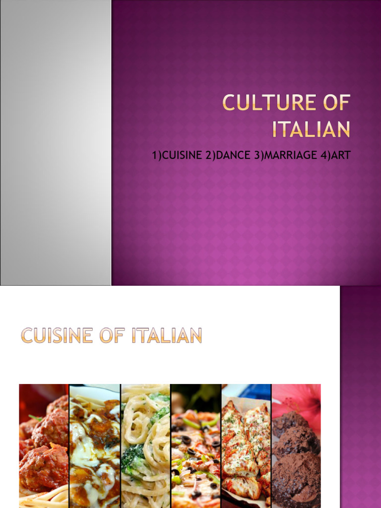 Culture of Italian | PDF