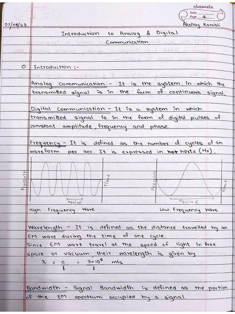 (PCOM) Intro To Analog & Digital Communication | PDF