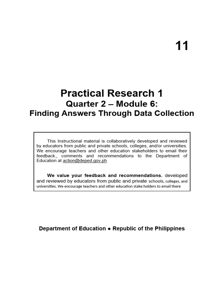 3 - Finding-Answers-through-Data-Collection | PDF | Interview | Qualitative Research