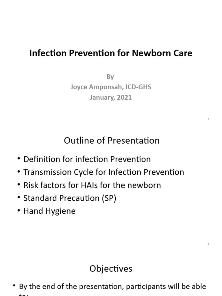 TFH CHX Newborn Ipc March 2021 | PDF | Hand Washing | Hygiene