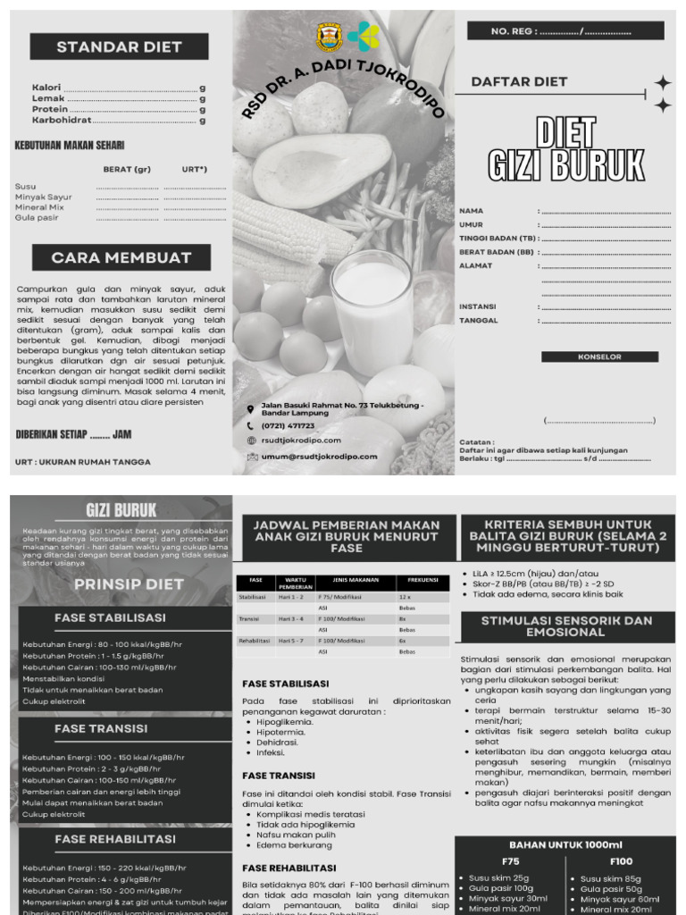 Leaflet Gizi Buruk | PDF
