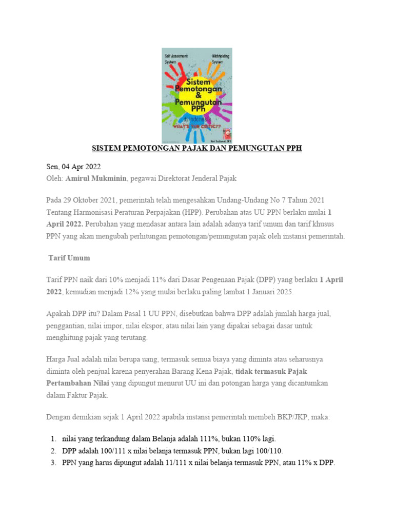 Contoh Perhitungan PPN 11 | PDF