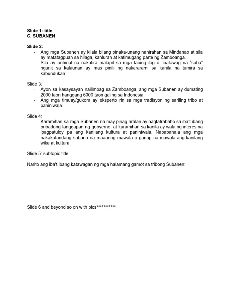 Part Nat Subanen | PDF