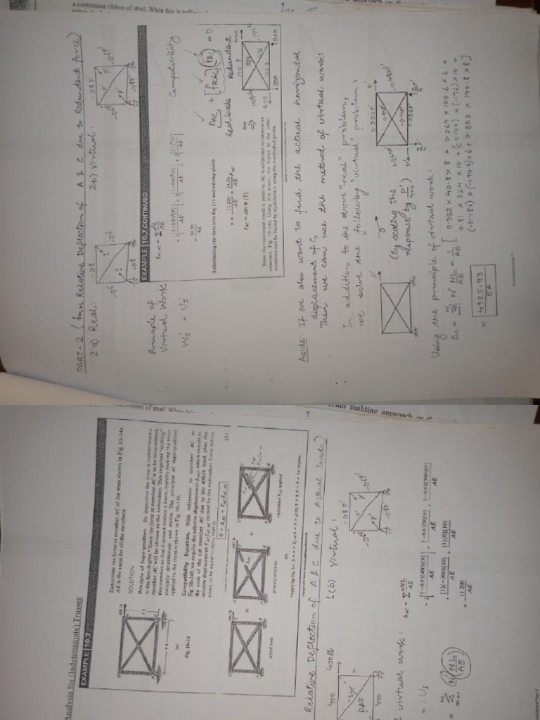 Force Method of Analysis 1 | PDF