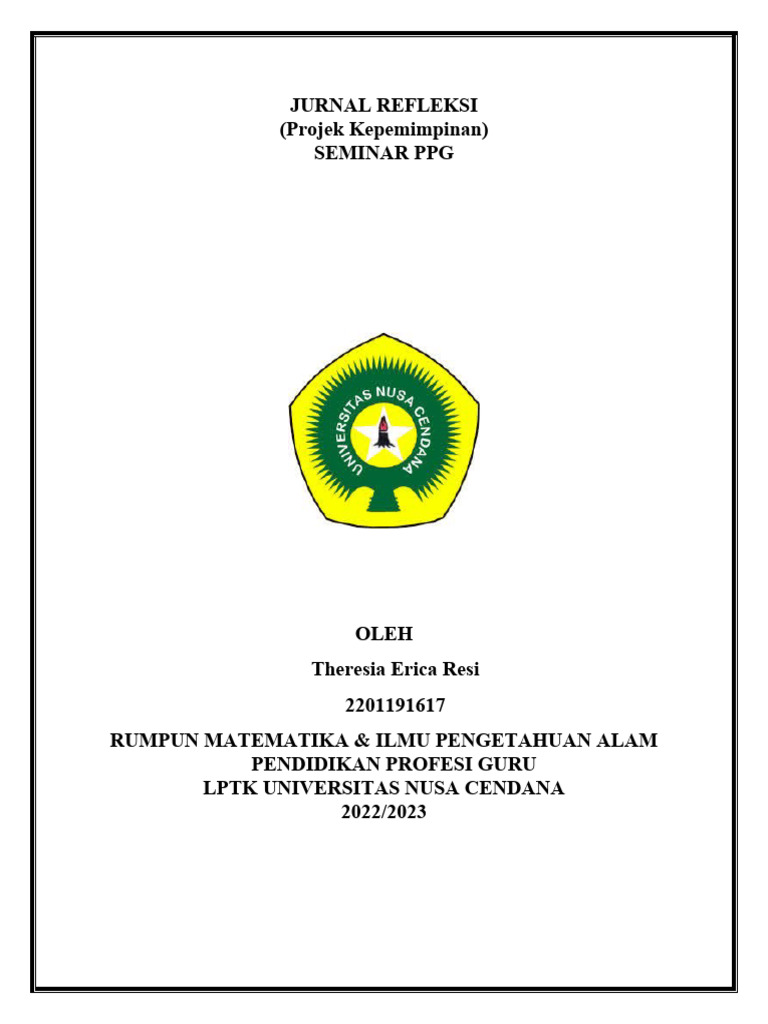 Jurnal Refleksi Projek Kepemimpinan 1 | PDF