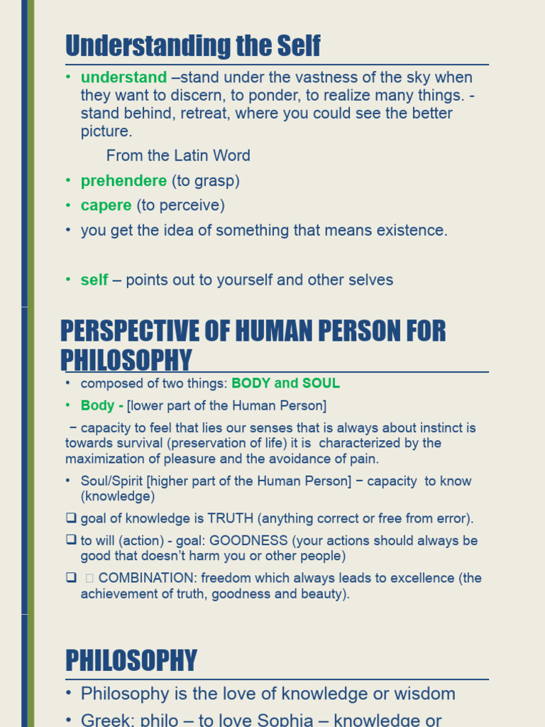Understanding Self | PDF | Soul | Philosophy Of Self