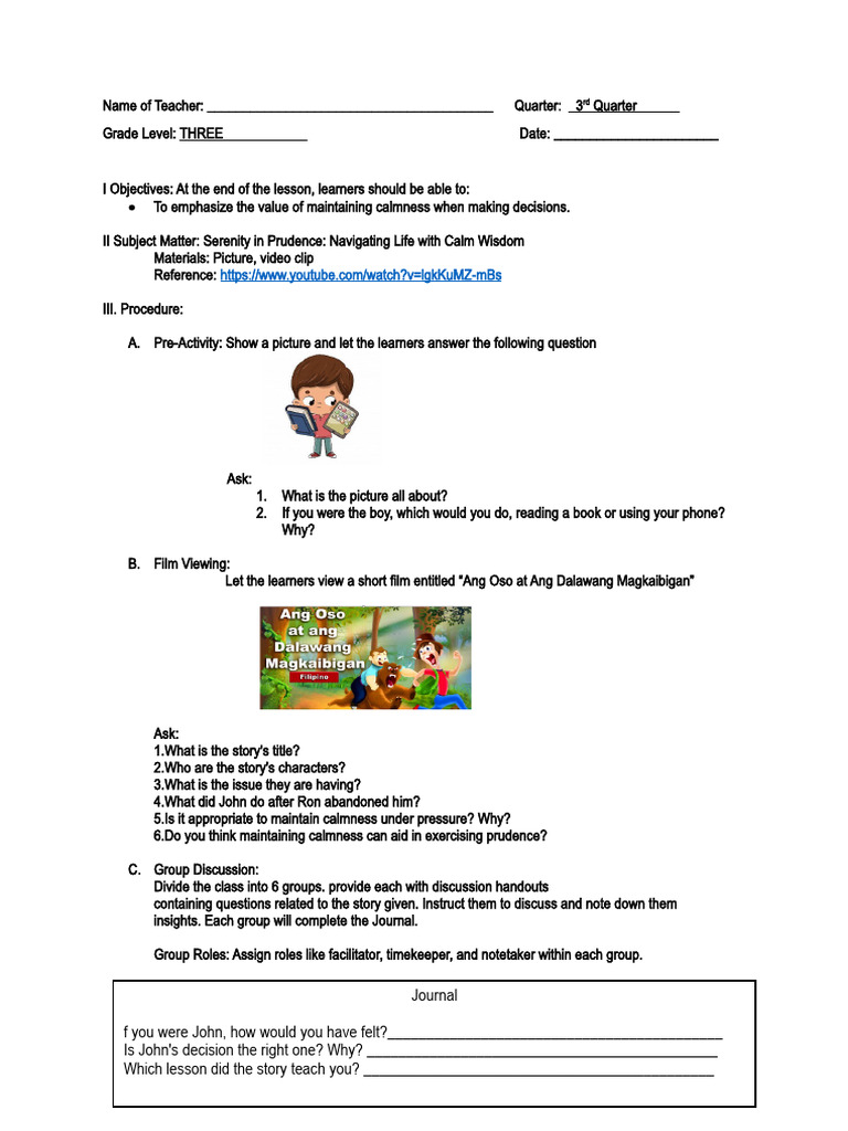 Q3 - 1st Friday Peace Educ | PDF