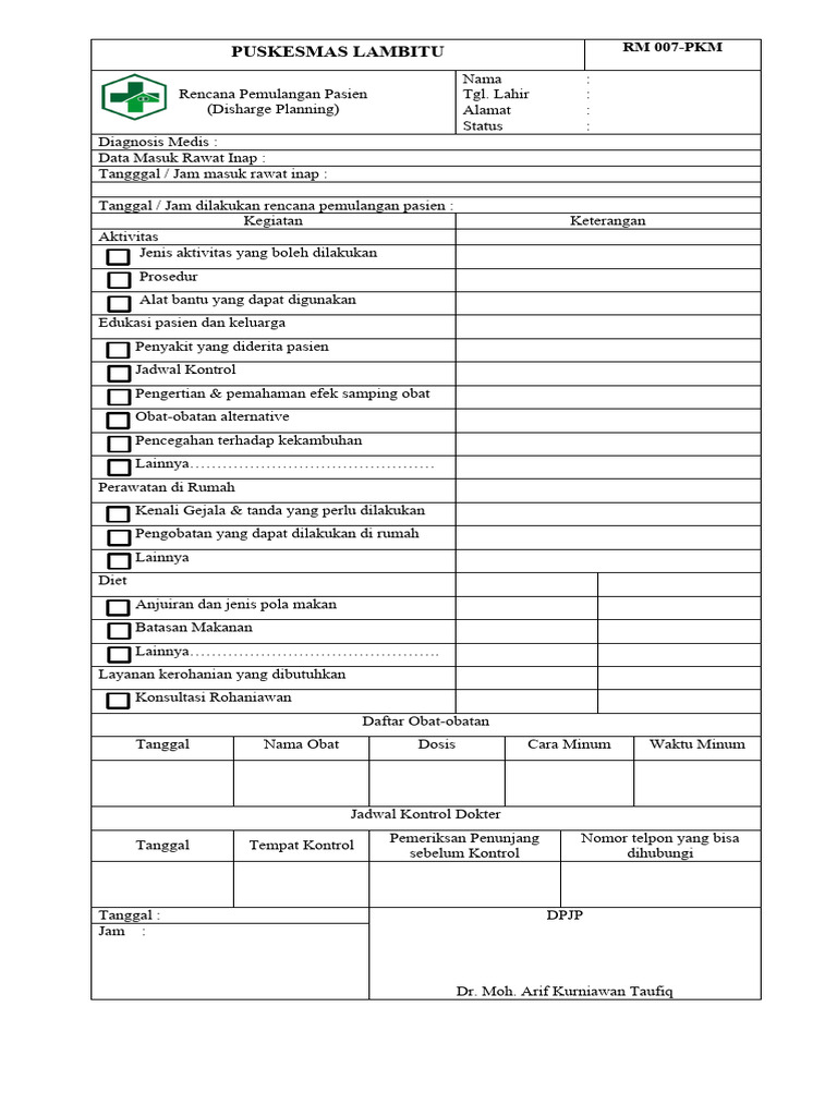Discharge Planning | PDF