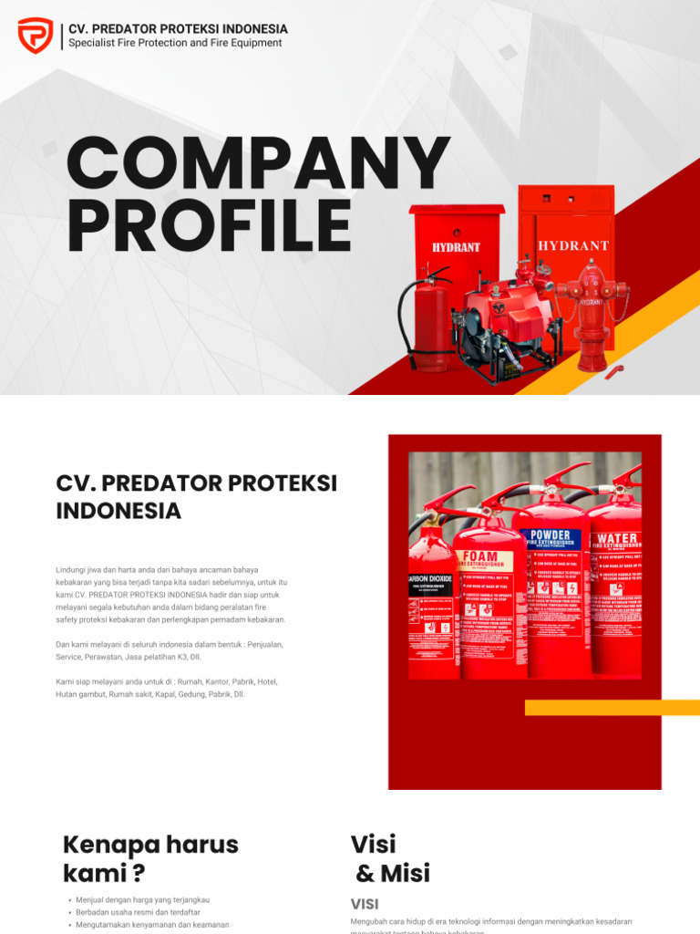 Company Profile CV. Predator All | PDF | Pengelolaan Keuangan & Uang | Hukum