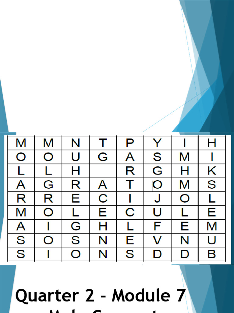 Quarter 2 - Module 7 Avogadros Number | PDF