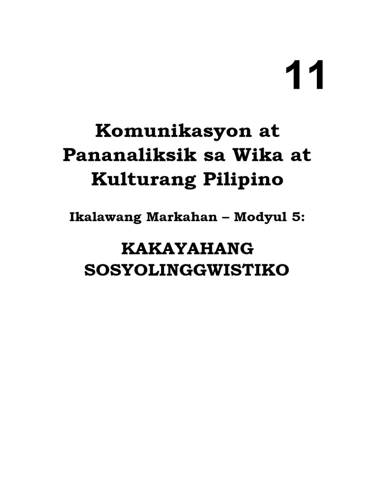 KomPan Q2 Module-5 | PDF