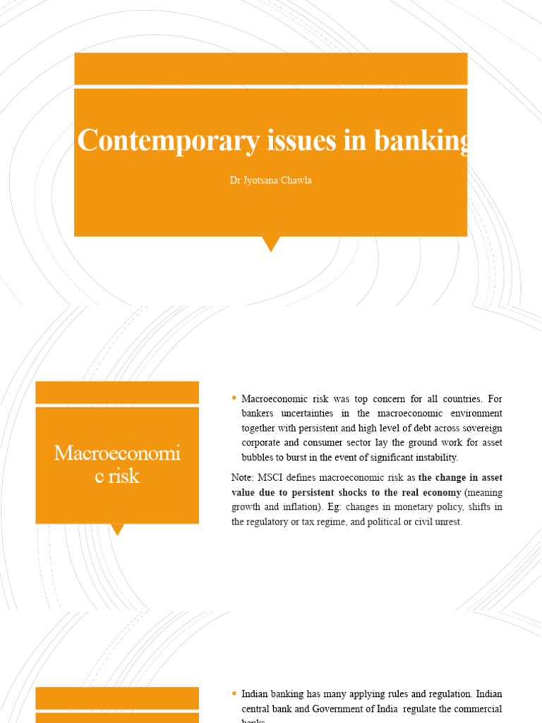 Contemporary Issues in Banking | PDF | Banks | Macroeconomics