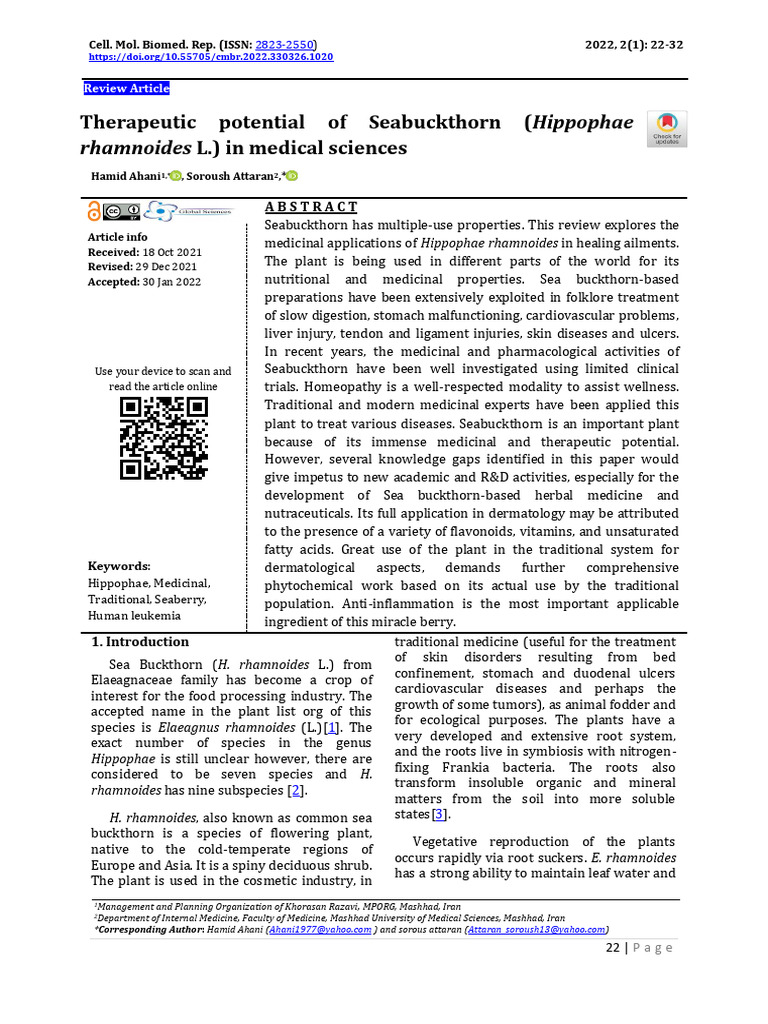 CMBR - Volume 2 - Issue 1 - Pages 22-32 | PDF | High Density Lipoprotein