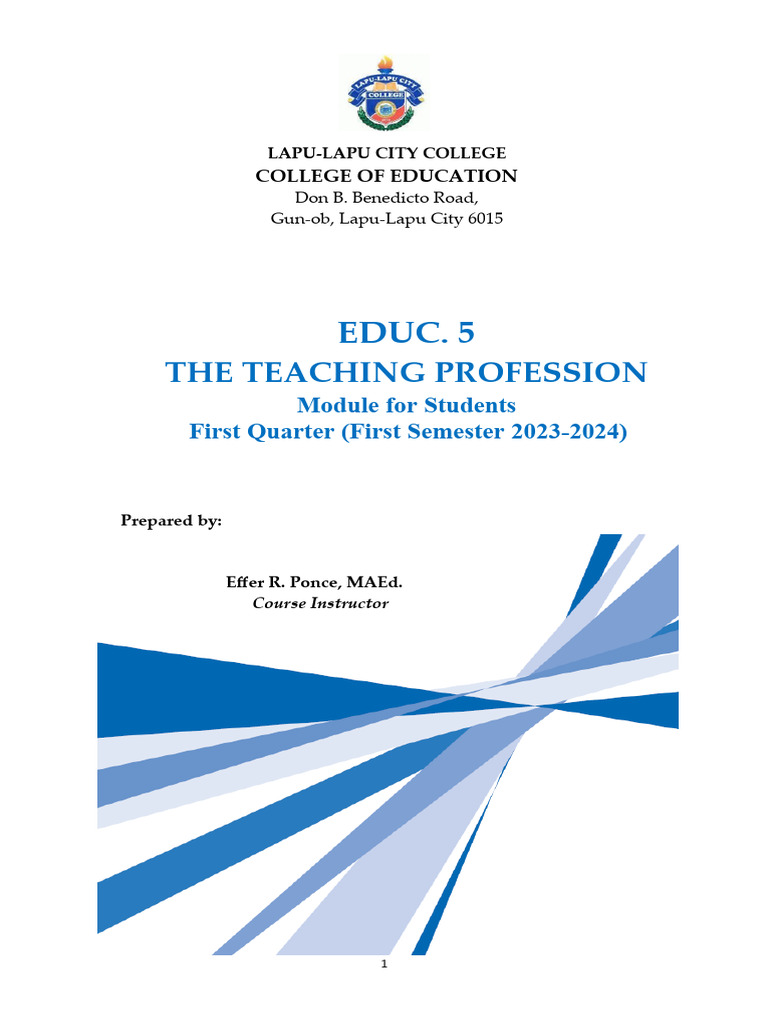 1st 4th Quarter First Sem Educ 5 | PDF | Teachers | Learning