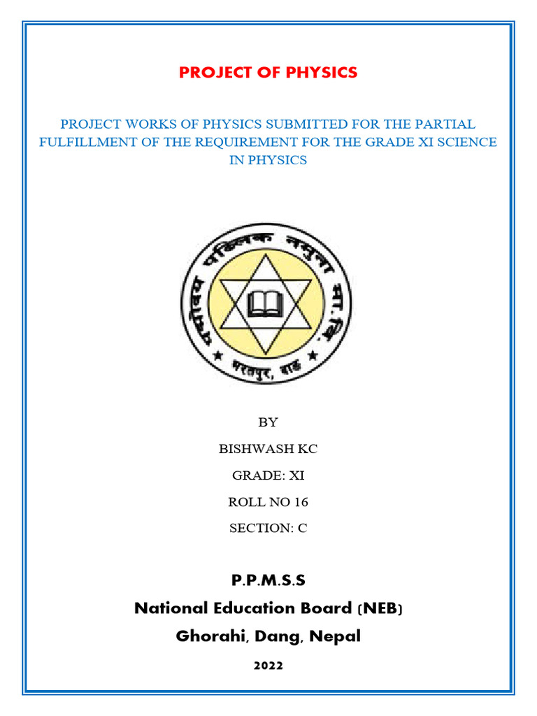 Class 11 Physics Project on Expansion | PDF