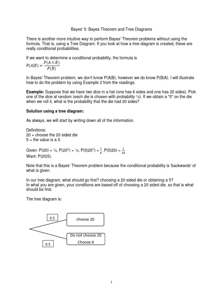 Ch.5 Bayes Tree | PDF | Dice | Mathematics