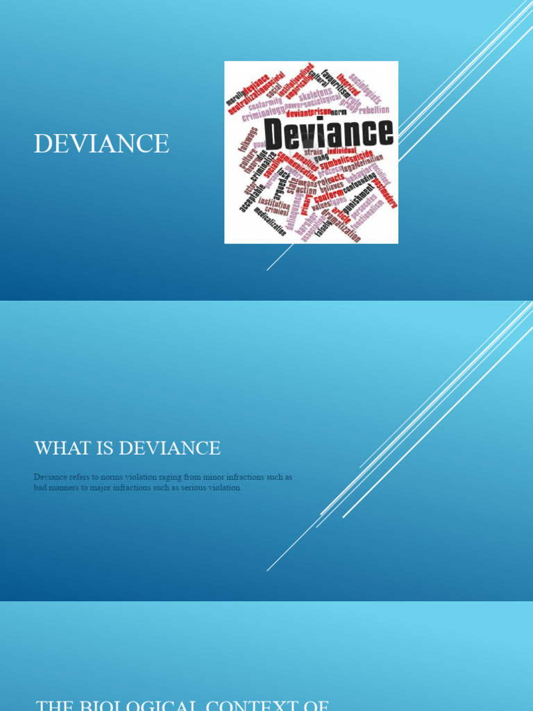 Deviance 3 | PDF | Deviance (Sociology) | Psychology