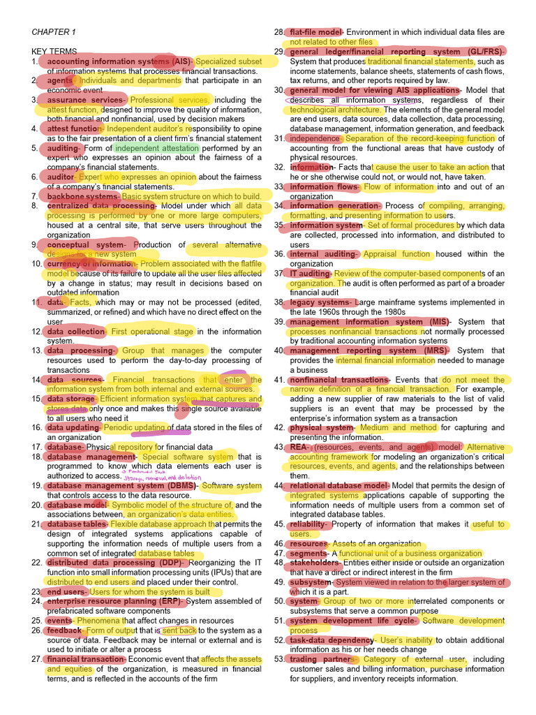 AIS Reviewer Prelims | PDF