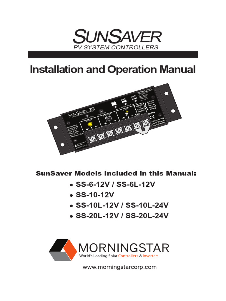 Operation Manual Sunsaver en | Download Free PDF | Electromagnetic ...