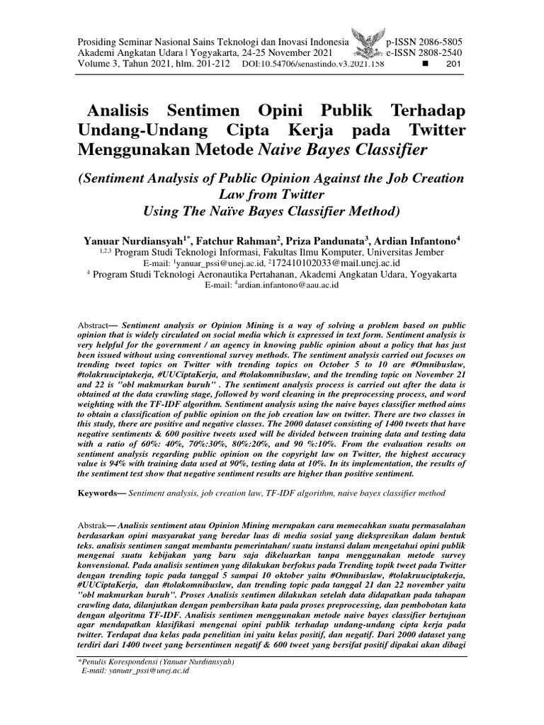 158-Article Text-888-1-10-20211227 | PDF | Cybernetics | Information Science