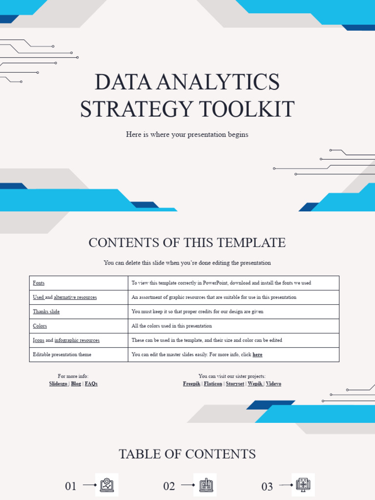 Data Analytics Strategy Toolkit by Slidesgo | PDF | Planets | Saturn