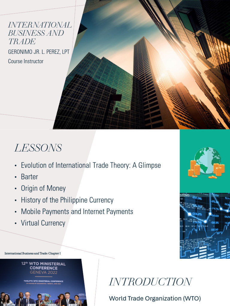 International Business and Trade Chapter 1 Lessons 1 and 2 | PDF ...