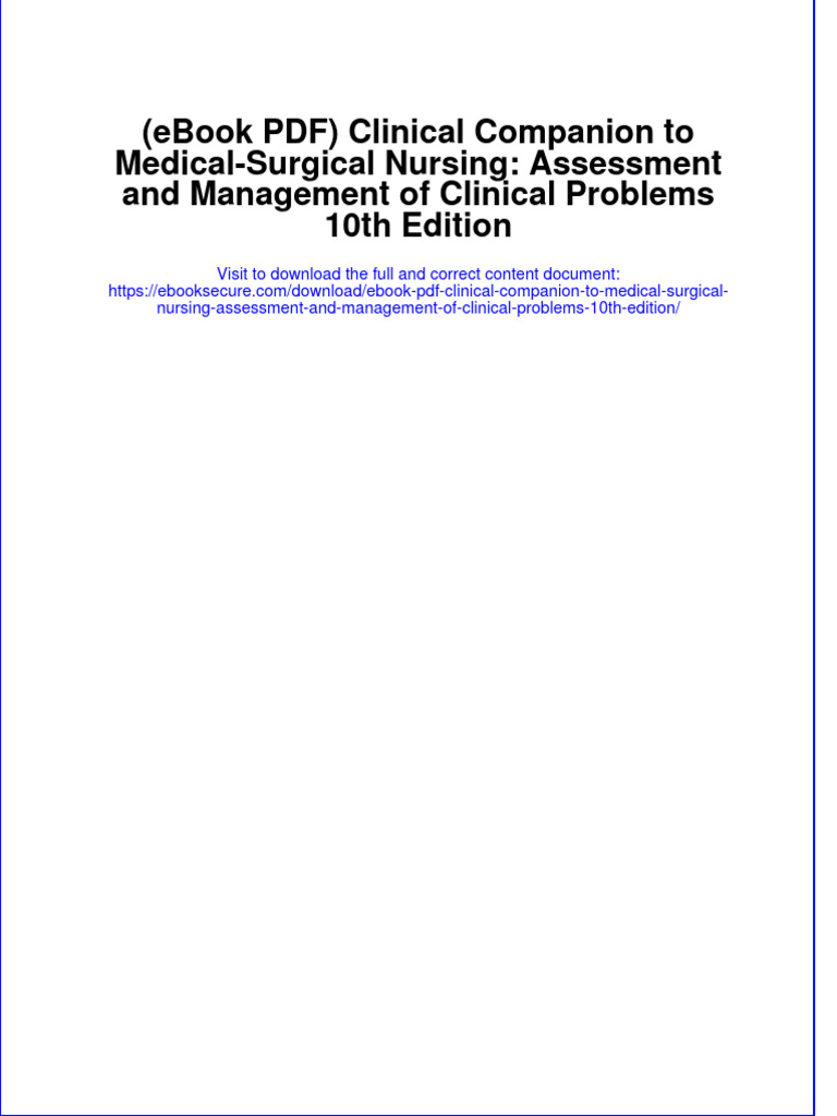 List Of Clinical Problems