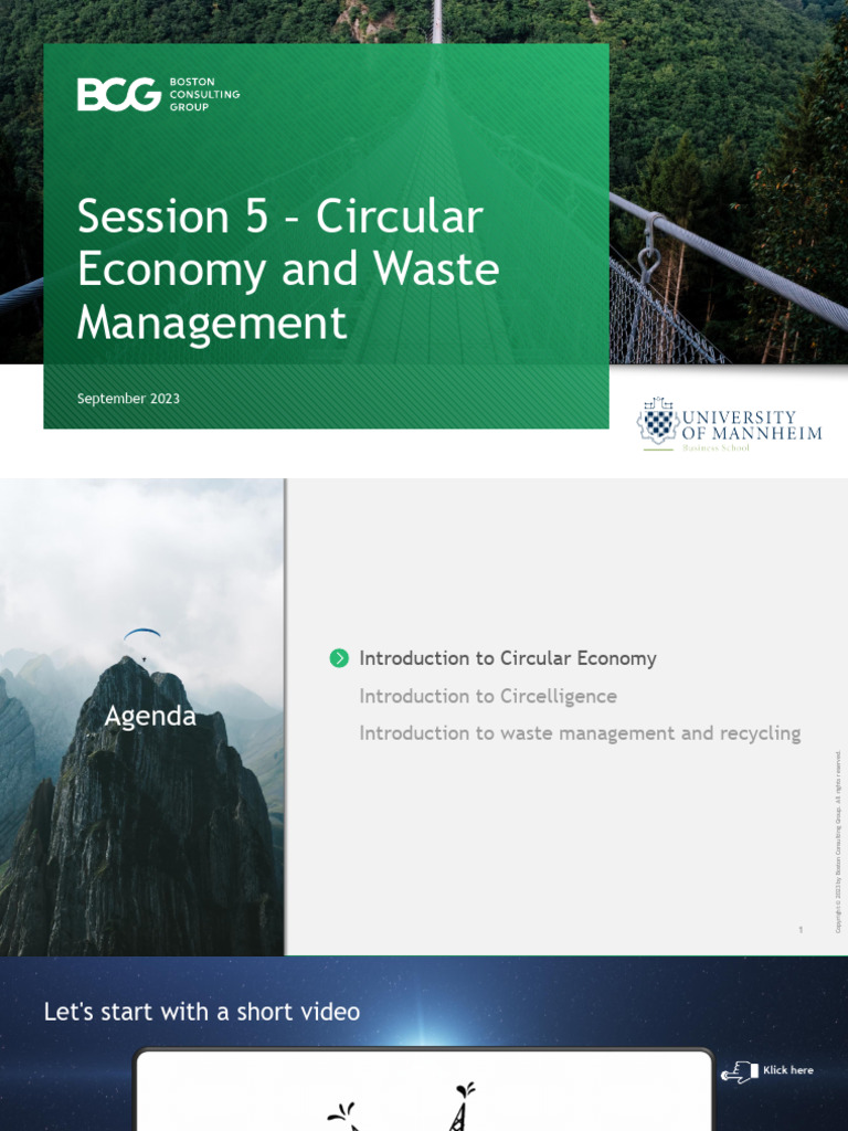Lecture 5 - Circular Economy Aamp Waste MGMT | PDF | Recycling ...
