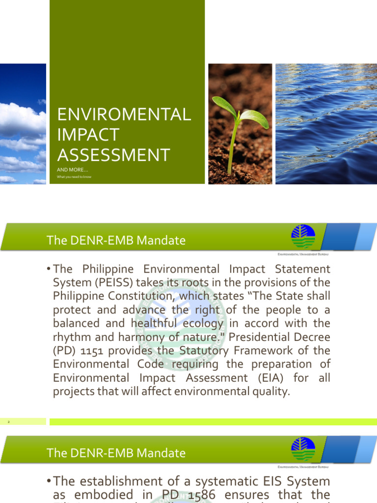 EIA 1hr Revised | PDF | Environmental Impact Assessment | Natural Environment