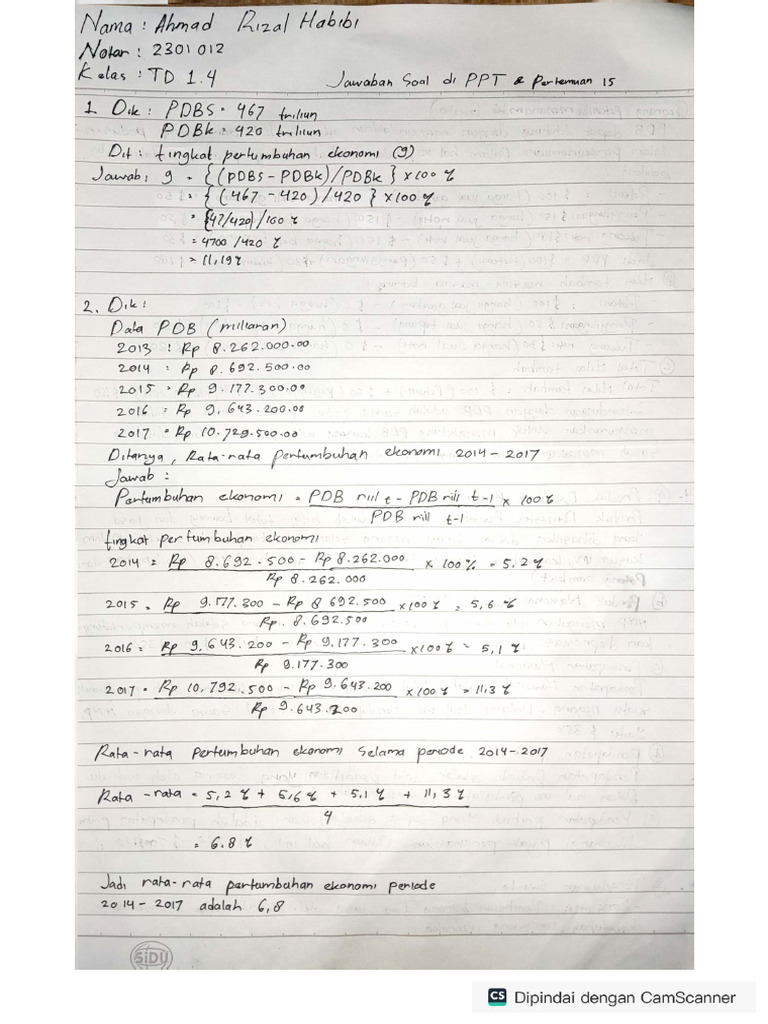 Ahmad Rizal Habibi Jawaban Soal PPT Dan Pertemuan 15 | PDF