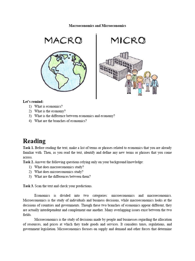 Macro Microeconomics | PDF | Economics | Macroeconomics