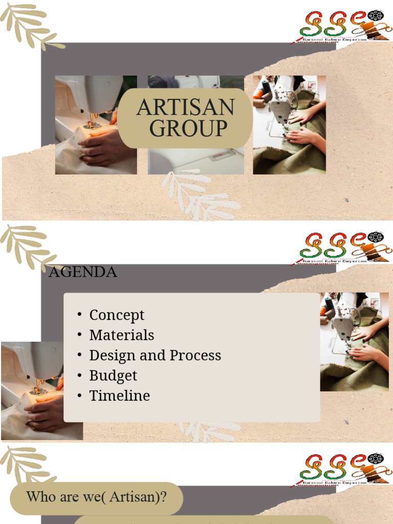 Artisan Presentation Final | PDF | Textiles | Yarn