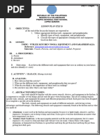 Detailed Lesson Plan in TLE 8 Commercial Cooking | PDF | Knife | Cooking