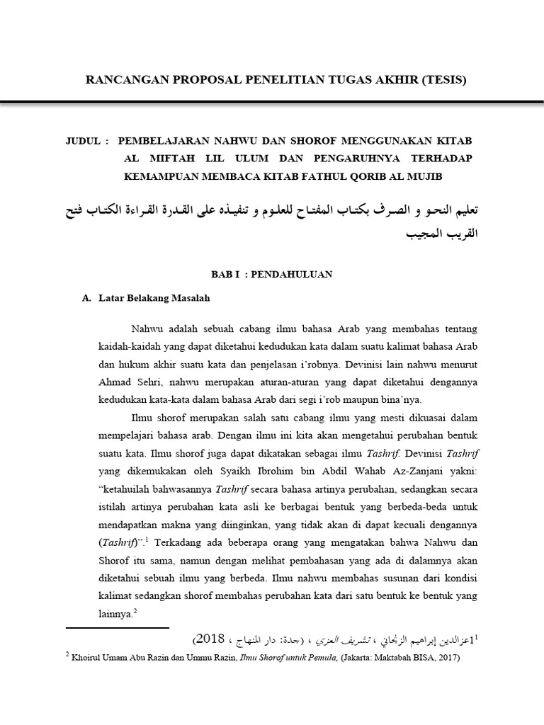 Rancangan Proposal Tesis Estu | PDF