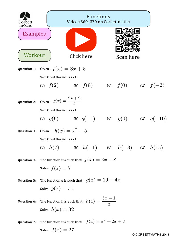 Functions Textbook | PDF