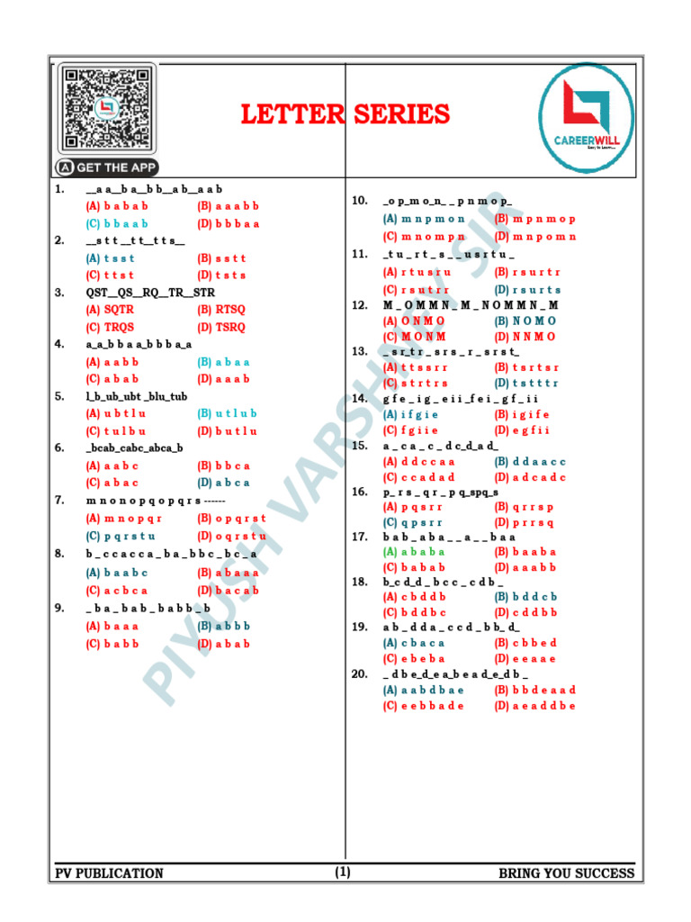 1626954517-3 Letter Series | PDF | Teaching Methods & Materials