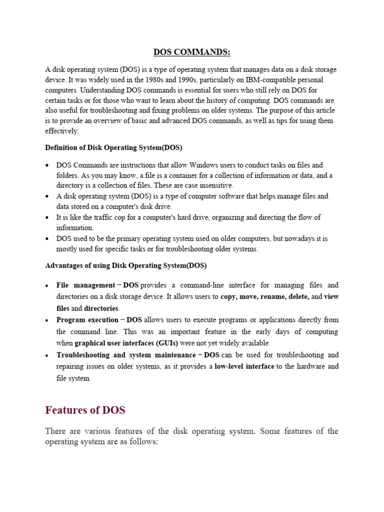 Chma - Dos Commands | PDF | Command Line Interface | Filename